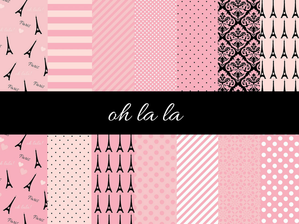 Pink Paris Chic Digital Paper - Magical Printable