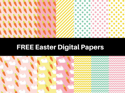 FREE Easter Holiday Digital Papers - Magical Printable