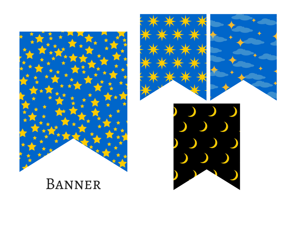 Twinkle Twinkle Lullaby Baby Shower Banner - Magical Printable