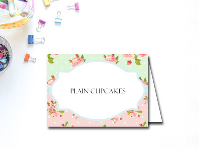 Editable Mint Shabby Chic Labels - Magical Printable