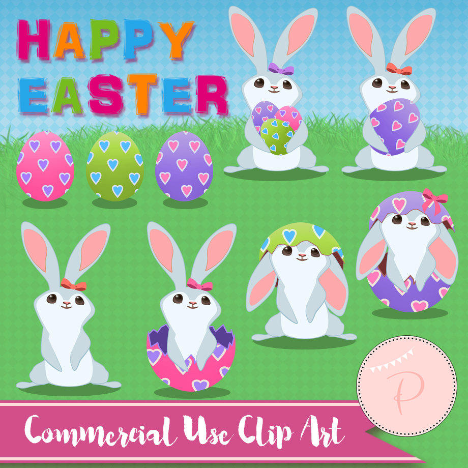 Rabbits Bunnies Cliparts - Magical Printable
