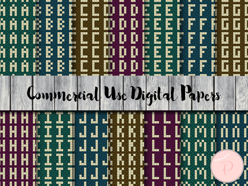 Architectural Alpha Digital Paper DP86 - Magical Printable