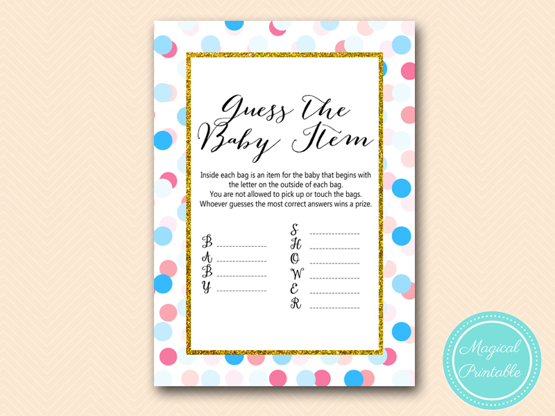 Baby Shower Game GENDER REVEAL Archives - Magical Printable Baby Shower Game GENDER REVEAL Archives - Magical Printable