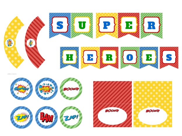 Superhero Birthday Party Printable - Magical Printable