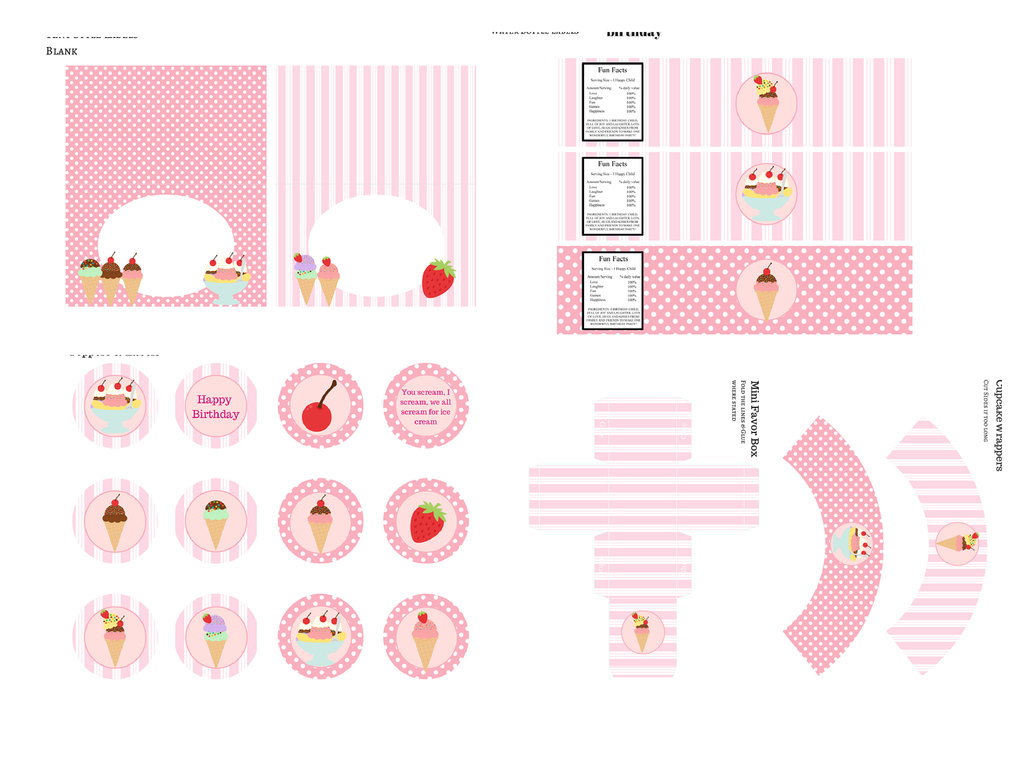 Ice Cream Birthday Pack - Magical Printable