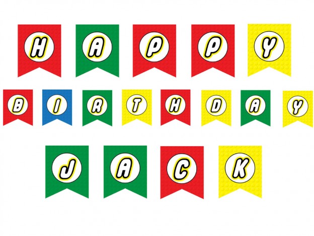 LEGO Banner Colorful - Magical Printable