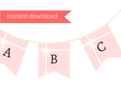 Pink Tiffany Banner - Magical Printable