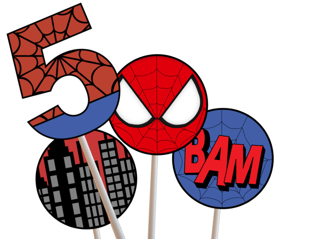 Spiderman Centerpiece Magical Printable