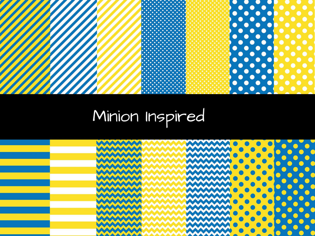 Minions despicable me Digital Papers - Magical Printable