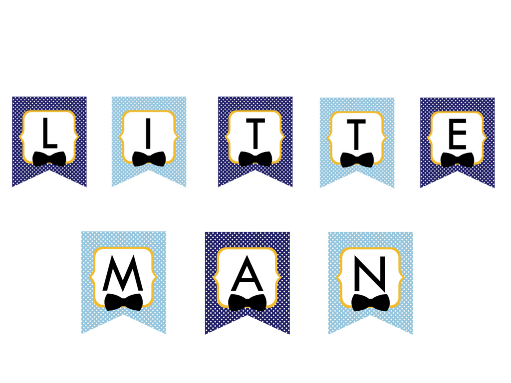 Little Man Baby Shower Banner, Little Man Birthday Banner - Magical ...