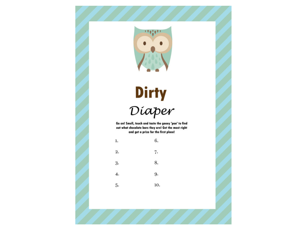 Owl Baby Shower Games Set - Magical Printable