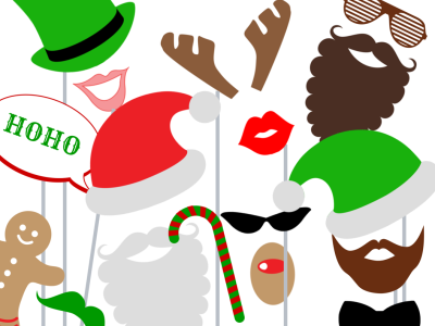 Christmas Photo booth Props - Magical Printable