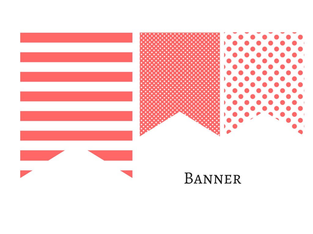 Peach Flamingo Banner - Magical Printable