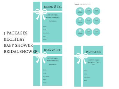 Tiffany Party Package - Magical Printable