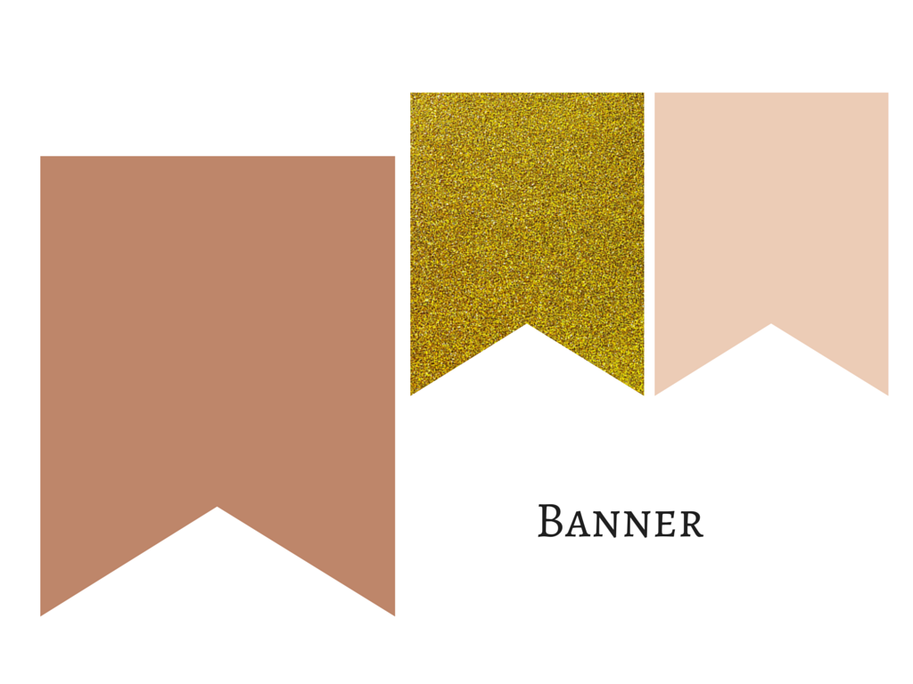 Gold Peach Blush Banner - Magical Printable