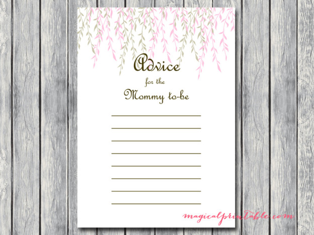 Nature, Willow Tree Baby Shower Game Package - Magical Printable