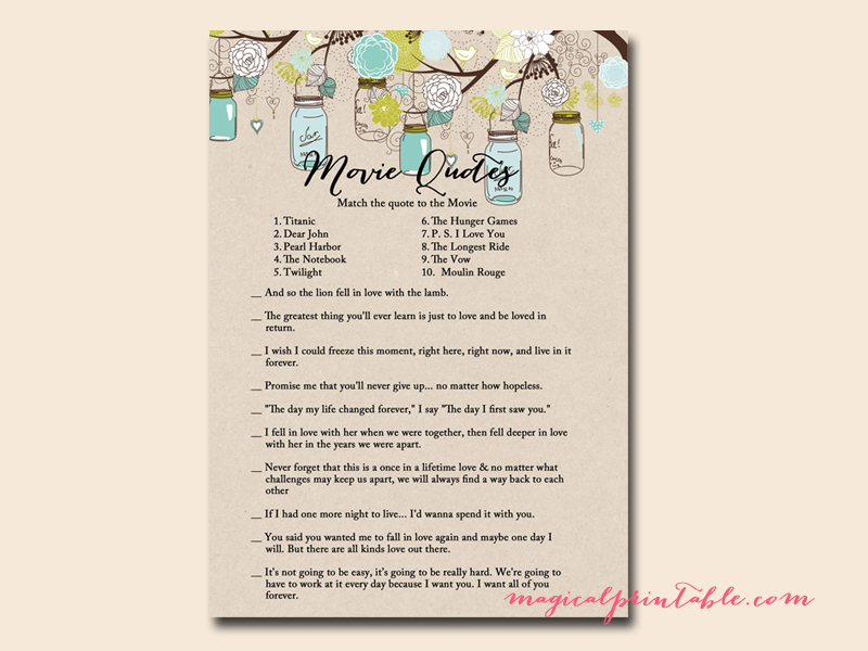 name-that-movie - Magical Printable