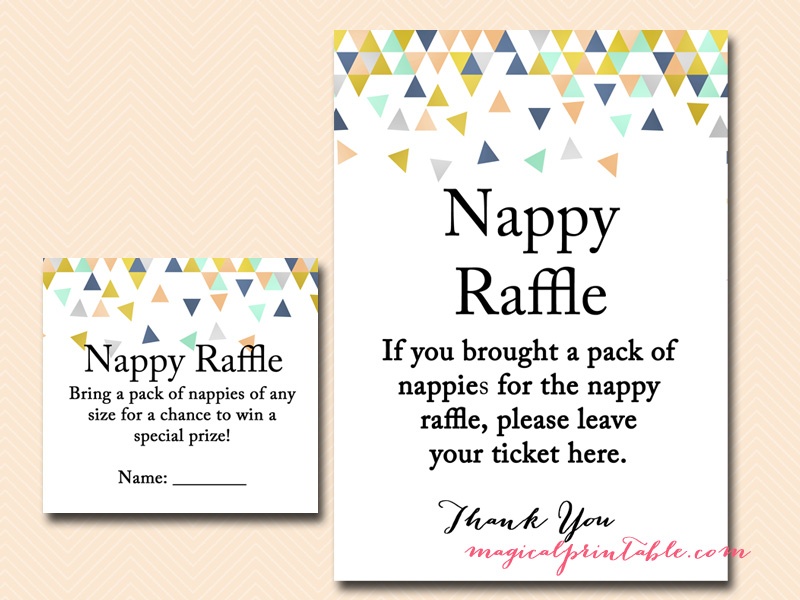 Geometric Baby Shower Game Set - Magical Printable