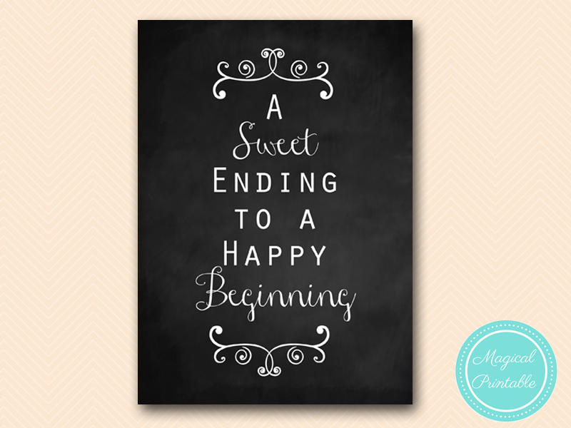 Chalkboard Decoration Sign - Magical Printable