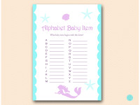 Mermaid Baby Shower Games - Magical Printable