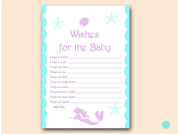Mermaid Baby Shower Games - Magical Printable