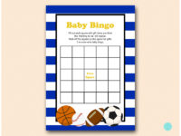 Blue All Stars Baby Shower Games - Magical Printable