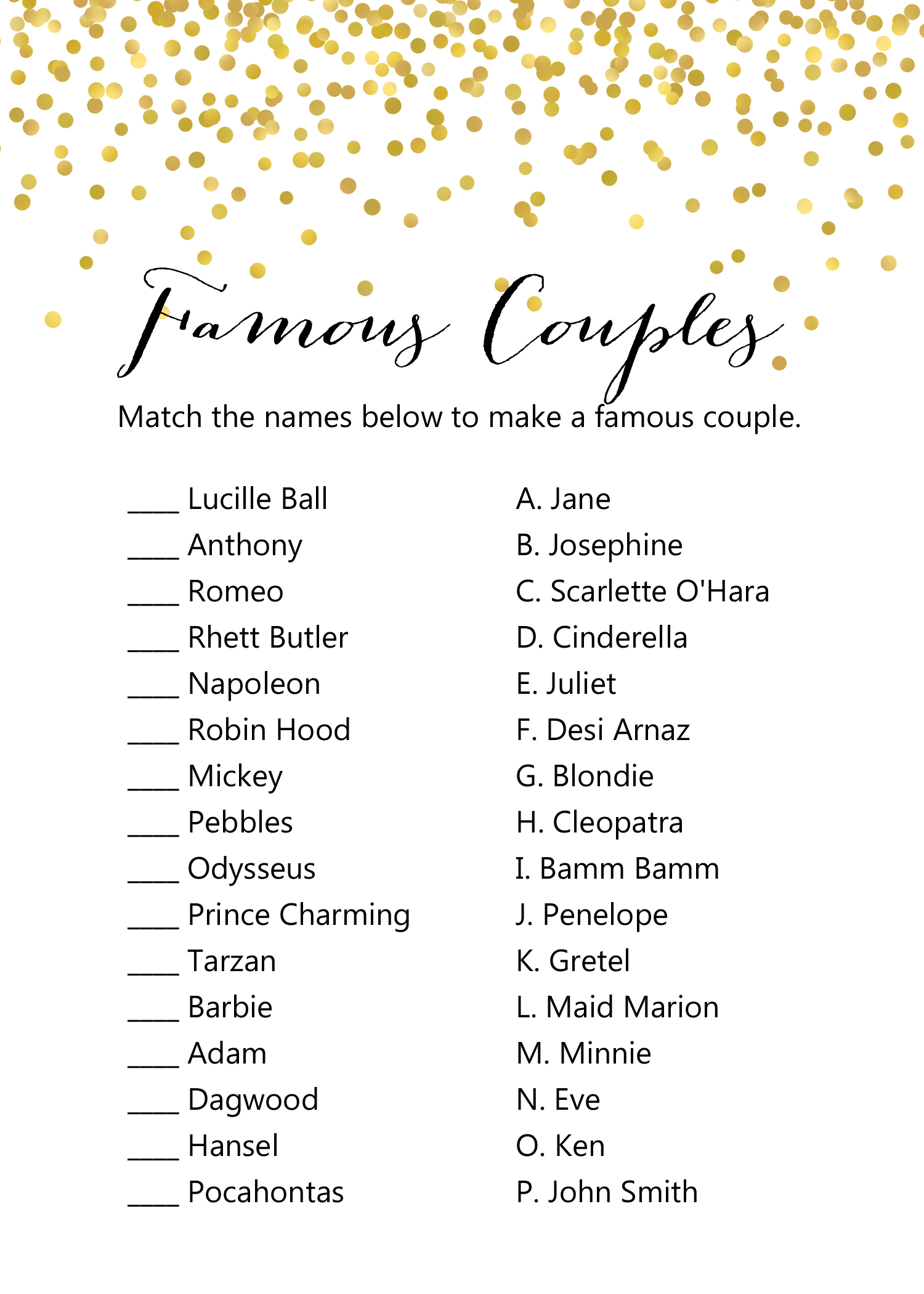 BS46-famous-couples-match.jpg - Magical Printable