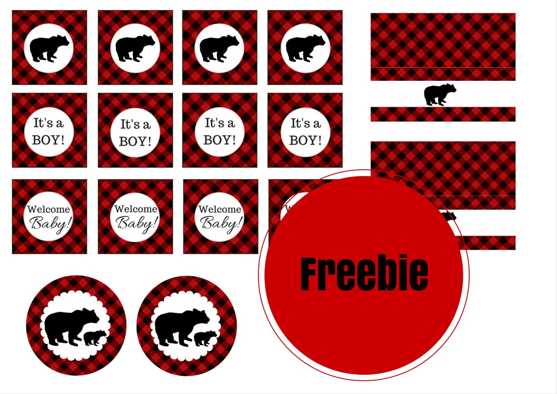 Free Lumberjack Baby Shower Party Printable - Magical Printable