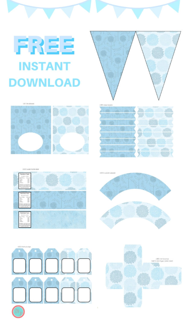 FREE Something Blue Party Printable - Magical Printable