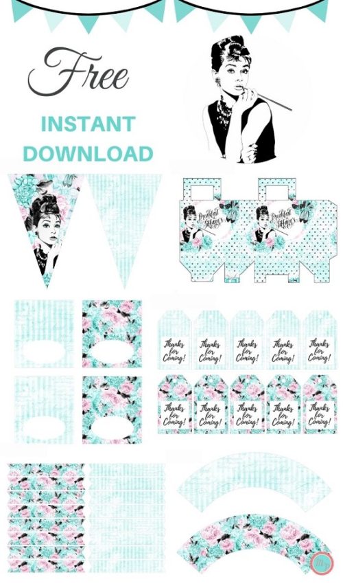 FREE Breakfast at Tiffany's Party Printable - Magical Printable